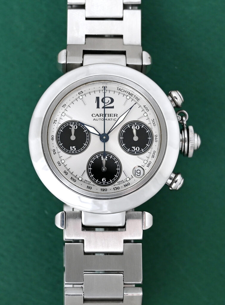 Pasha C 2412 Automatic Chronograph Date 36mm Panda Dial - Ora24