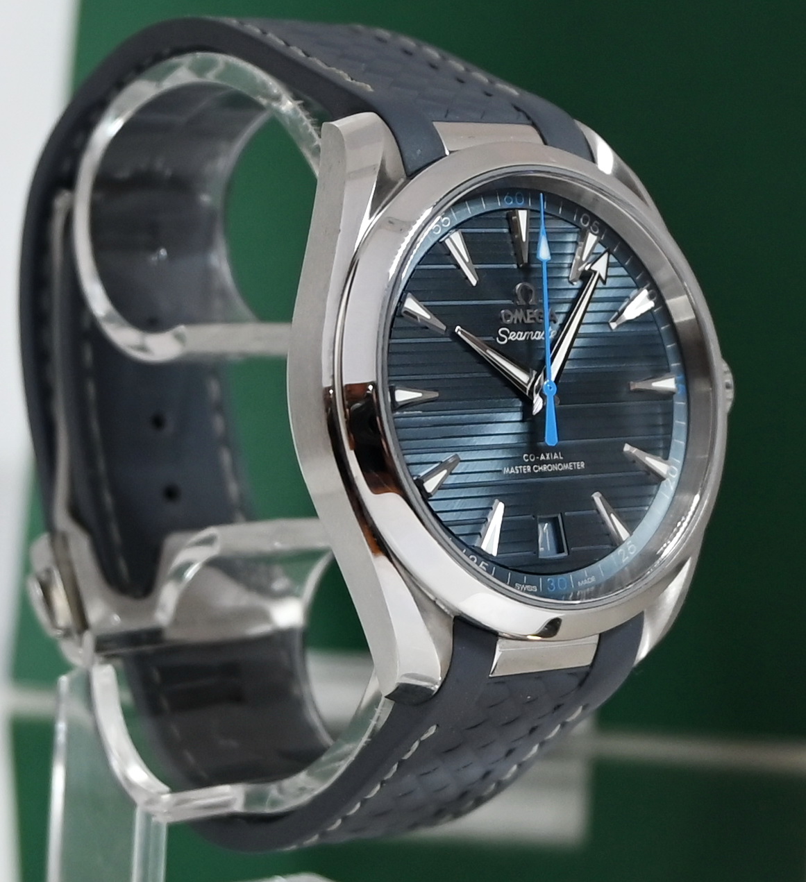 Aqua Terra 150M 220.12.41.21.03.002 Coaxial Chronometer Date 41mm Blue ...