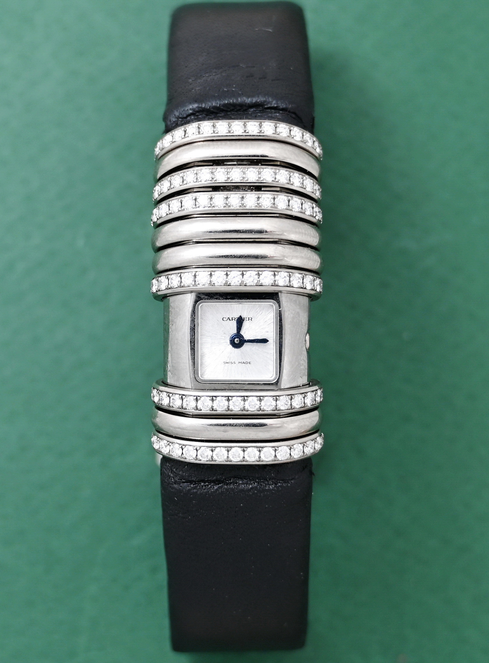 Declaration 2611 Unique MasterPiece 18k White Gold Six Sliding Bands ...
