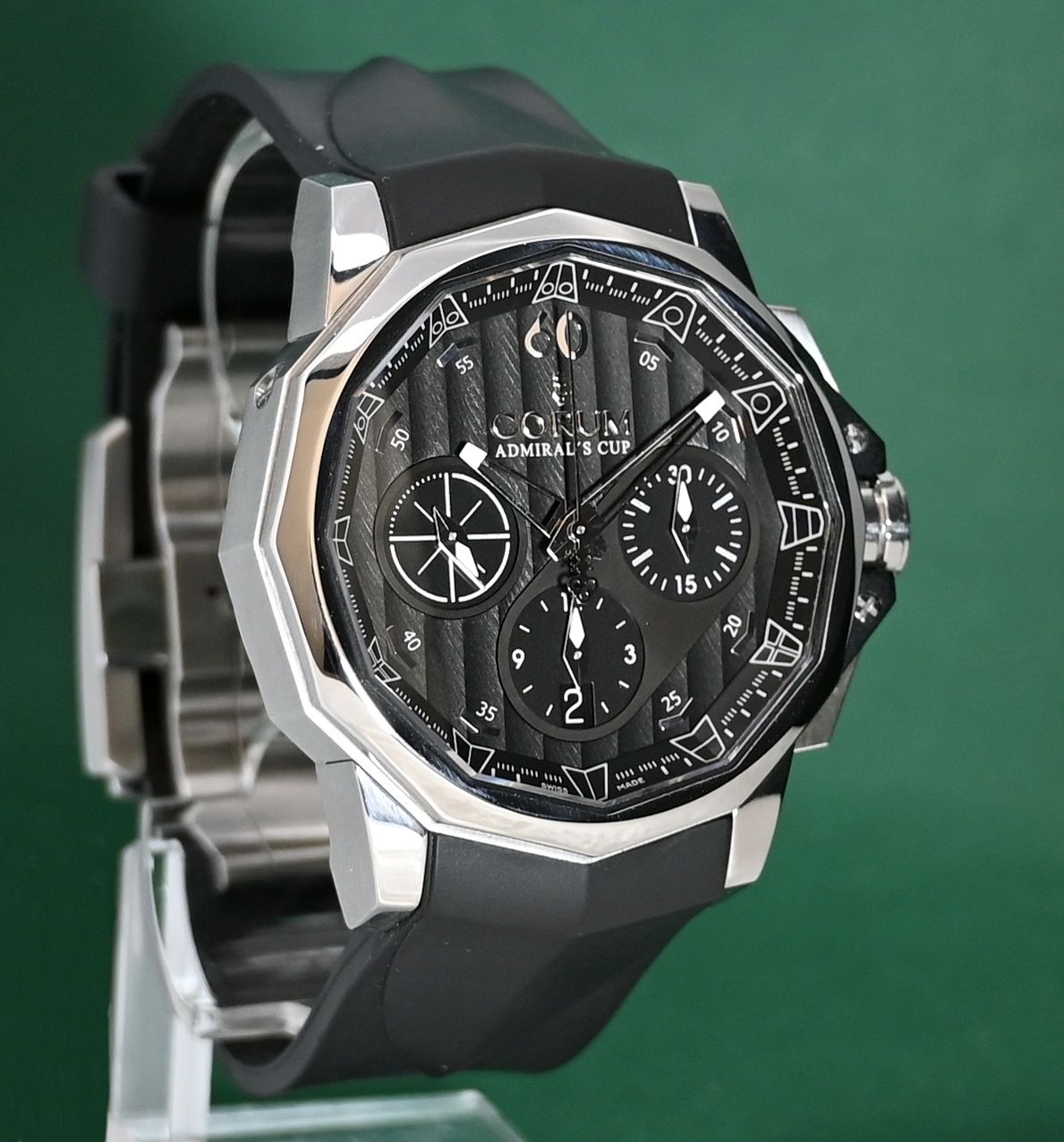 Admiral's Cup Challenge 01.0071 Automatic Chronograph 43mm Date Black Dial Box&Papers - Ora24