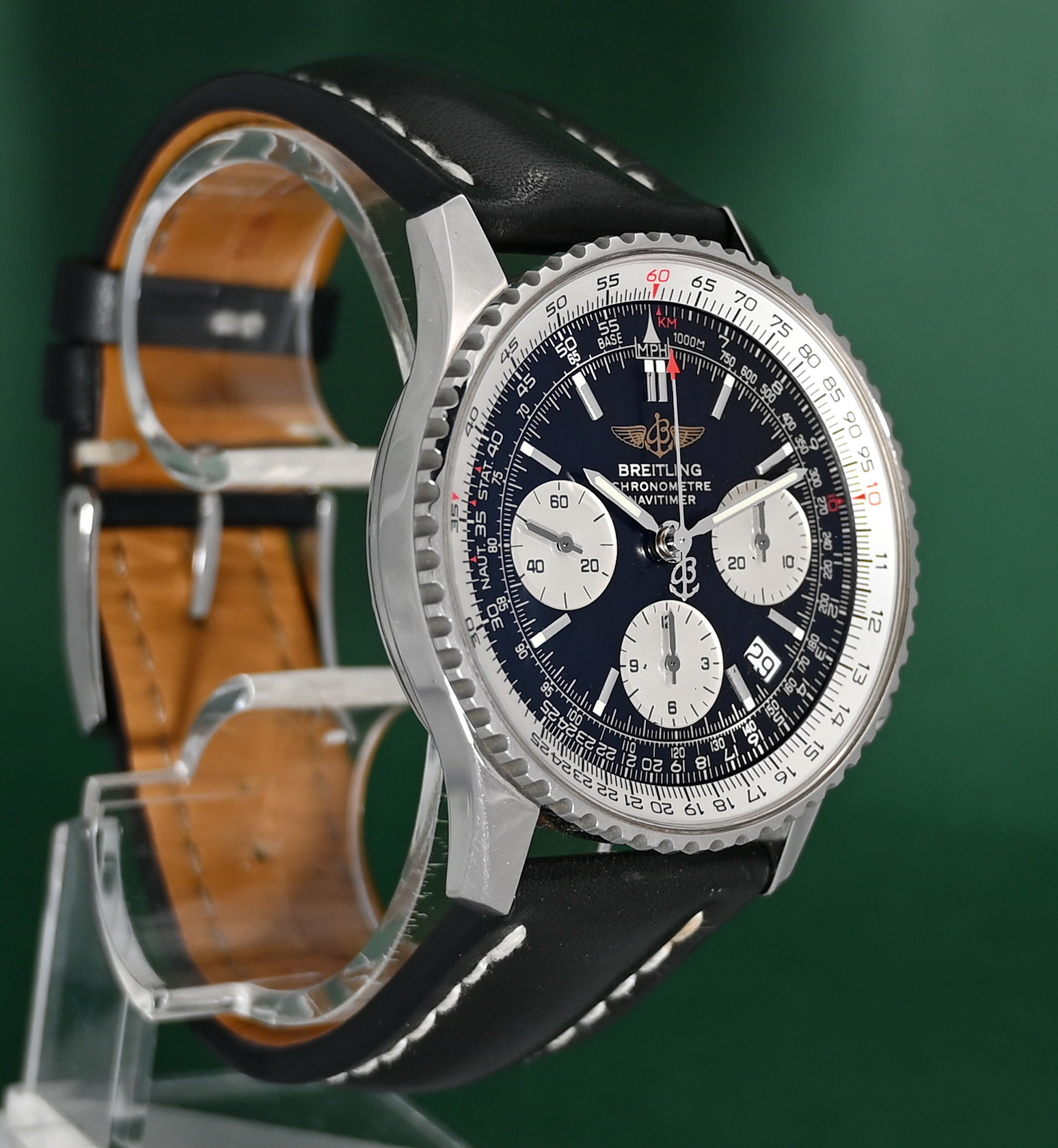 Navitimer A23322 Automatic Chronograph Date 42mm Black Panda Dial Full ...